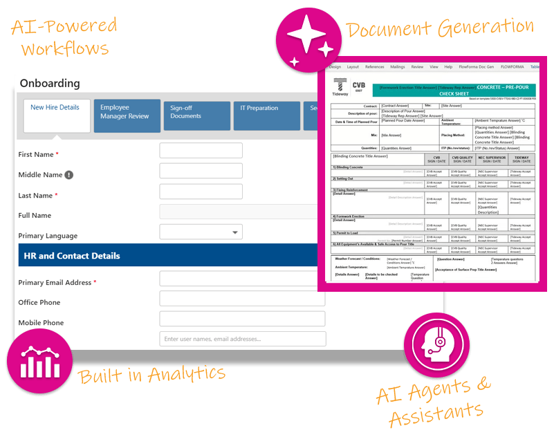 Automated Document Generation | FlowForma Process Automation